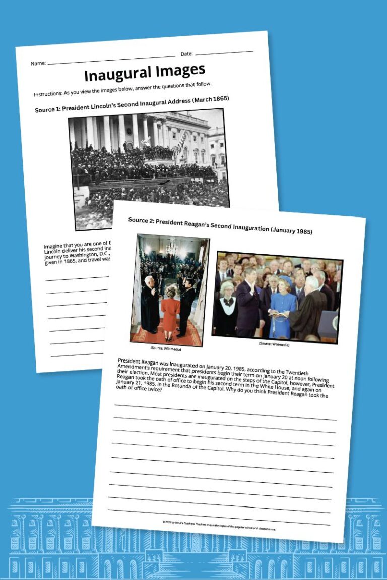 Unique Inauguration Day Activities (Plus Printable Worksheets) - We Are ...
