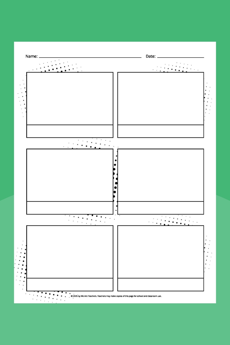 Free Printable Comic Strip Template Bundle - Jelettay.com