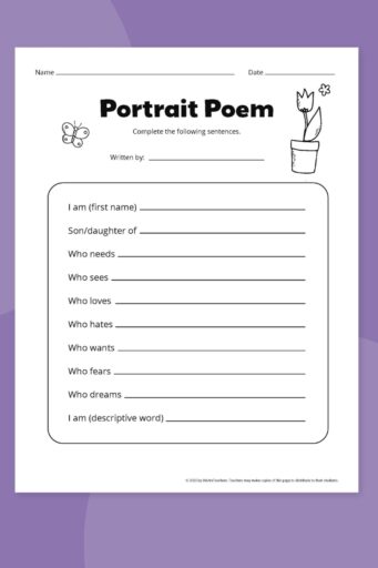Free Printable "I Am" Poem Template Bundle