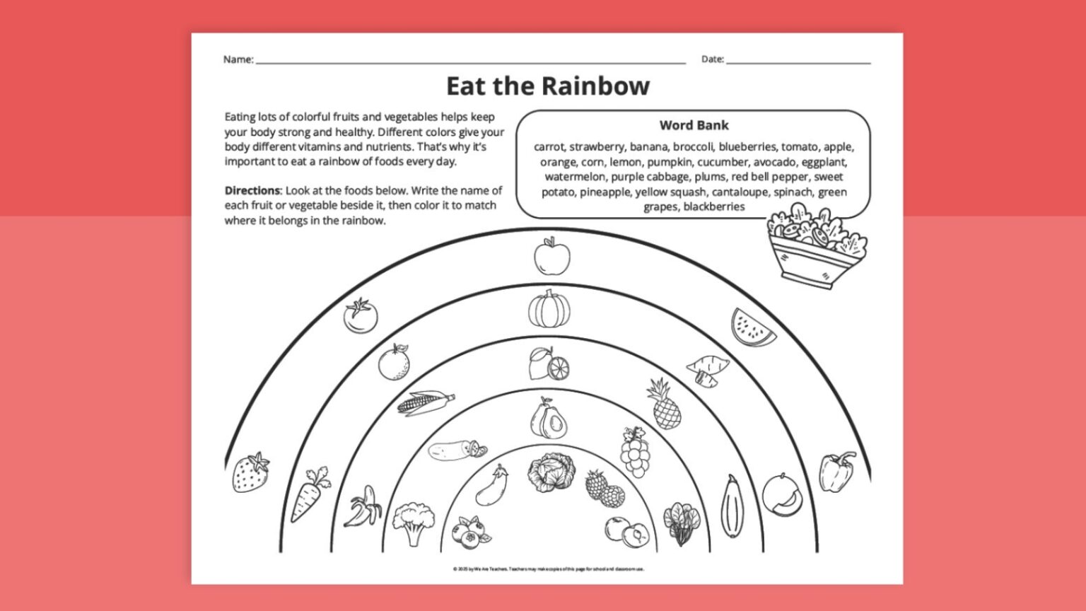 Nutrition Worksheet Bundle (Free Printables)