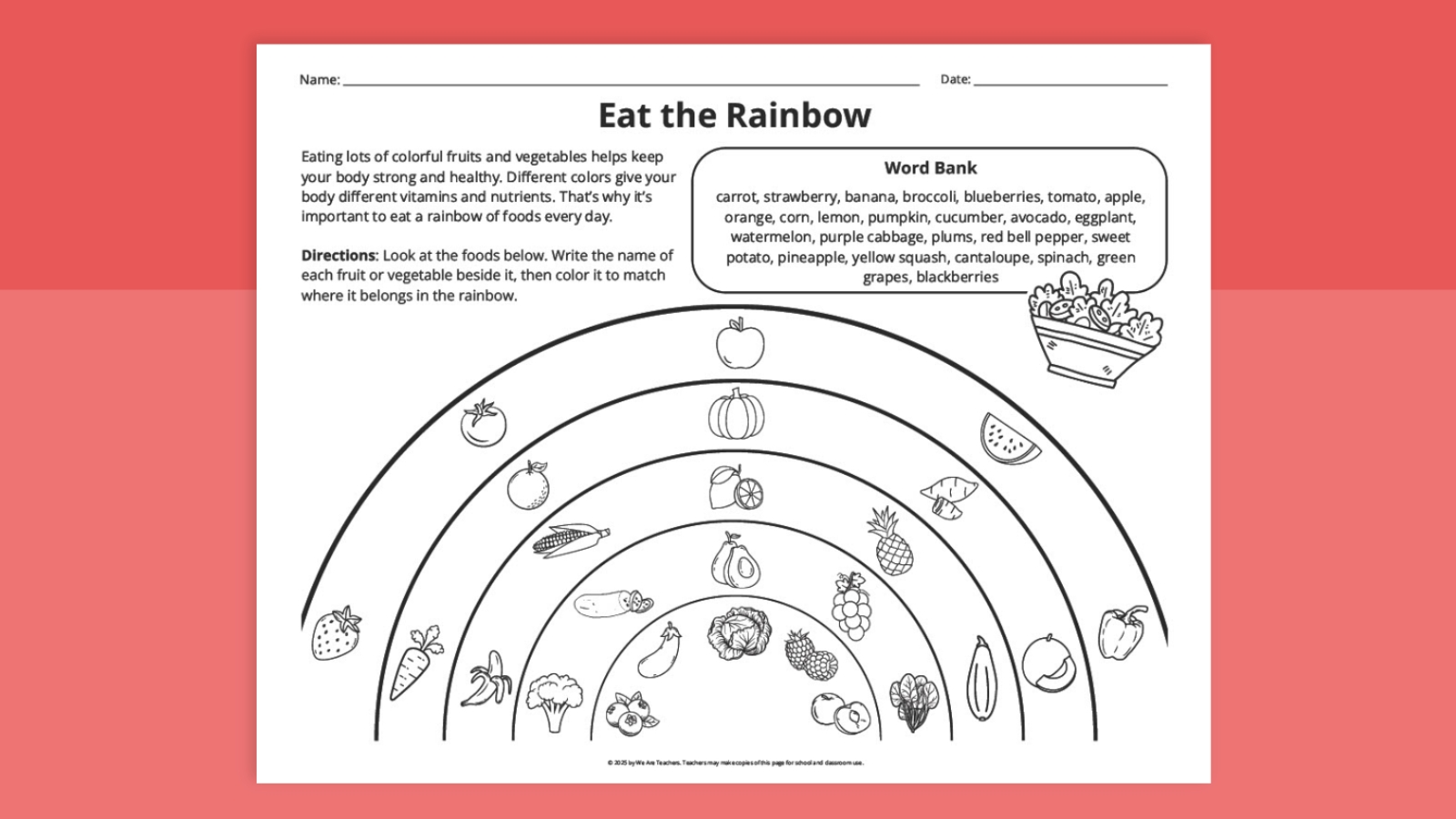 Nutrition Worksheet Bundle (Free Printables)