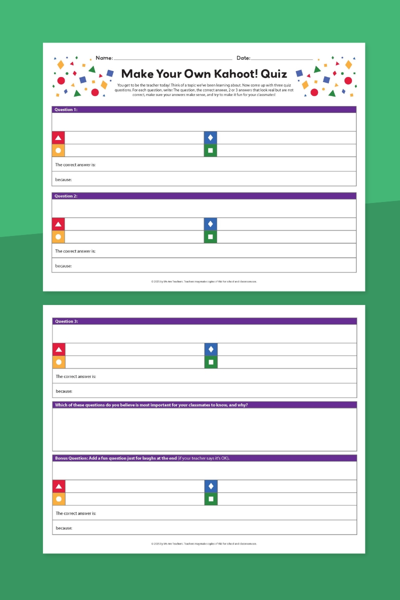 These Free Kahoot! Worksheets Boost Your Class Review Game