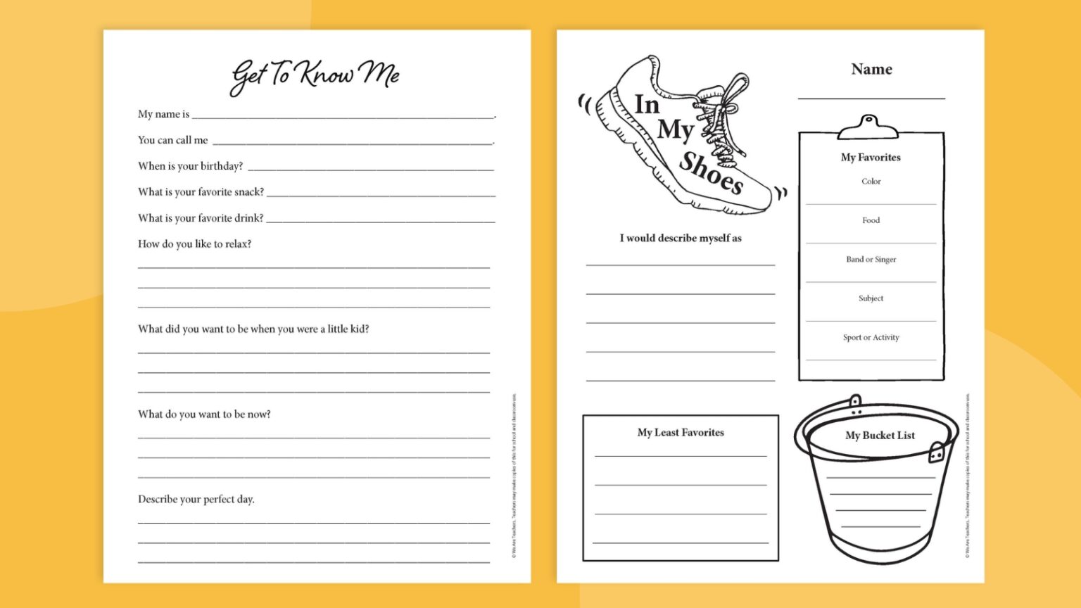 Fun First-Day-of-School Worksheets (Free Printables)