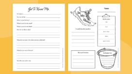 Fun First-Day-of-School Worksheets (Free Printables)