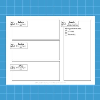 Free Printable Science Experiment Recording Worksheet