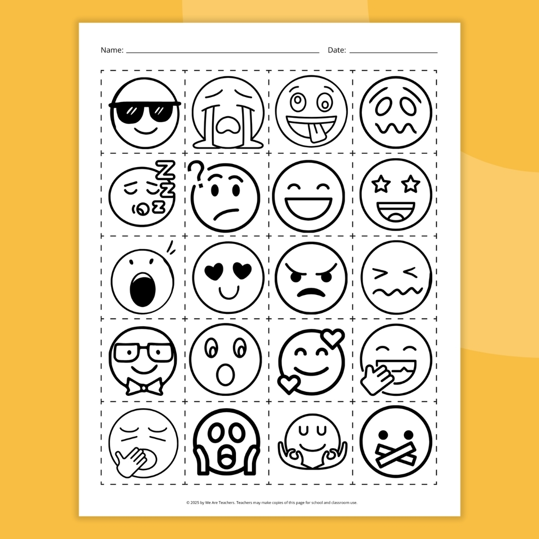 Emoji Poem Templates (Free Printable)