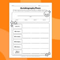 Autobiography Poem Template Bundle (Free Printable Worksheets)