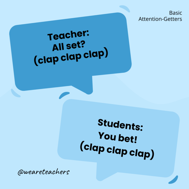 100 Attention-Getters for the Classroom: List and Free Posters