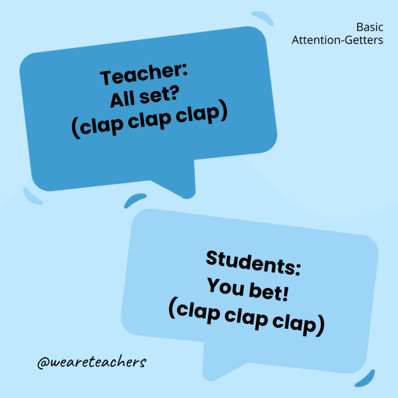 100 Attention-Getters for the Classroom: List and Free Posters