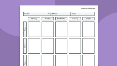 Free Lesson Plan Template Bundle (Daily, Weekly, and Monthly)