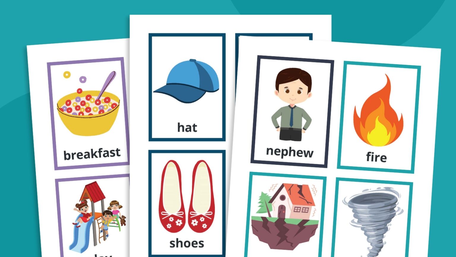 ESL Vocabulary Word Lists and Teaching Ideas (Free Printables)