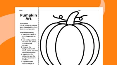 Pumpkin Life Cycle Worksheets for Kids (Free Printables)