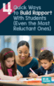 4 Quick Ways to Build Rapport With Students - WeAreTeachers