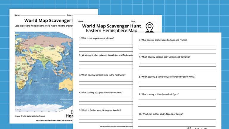 Free Printable World Map Bundle