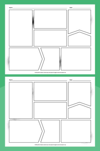 Free Printable Comic Strip Template Bundle - Honct.com
