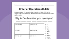 Order of Operations Worksheet Bundle (Free Printables)