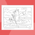 Free Summer Coloring Pages (Printable)