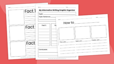 Free Printable Informational Writing Graphic Organizer Bundle