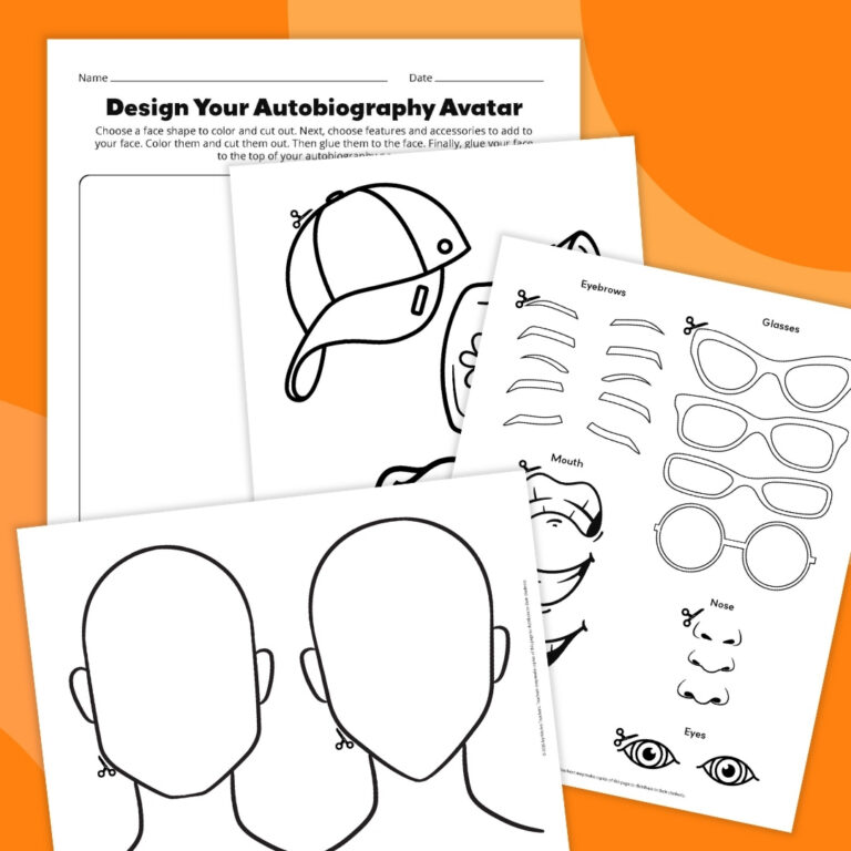 Autobiography Poem Template Bundle (Free Printable Worksheets)