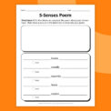 5 Senses Poem Template Bundle (Free Printables)