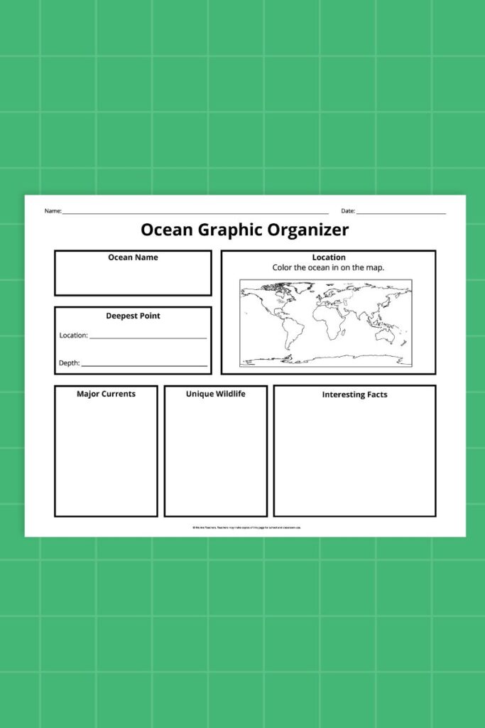 Free Printable Continents and Oceans Map Bundle - Honct.com