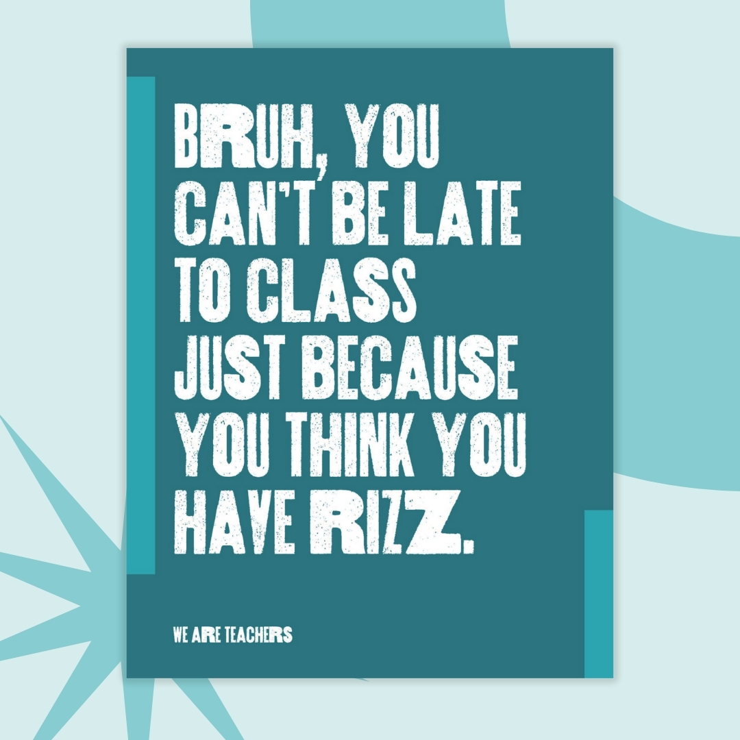 Free Printable Teen Slang Posters for Teachers - We Are Teachers