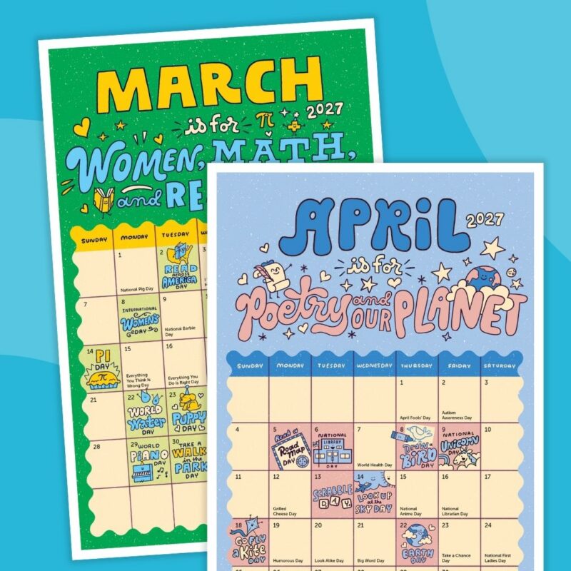 Free Silly Holidays Classroom Calendar Set