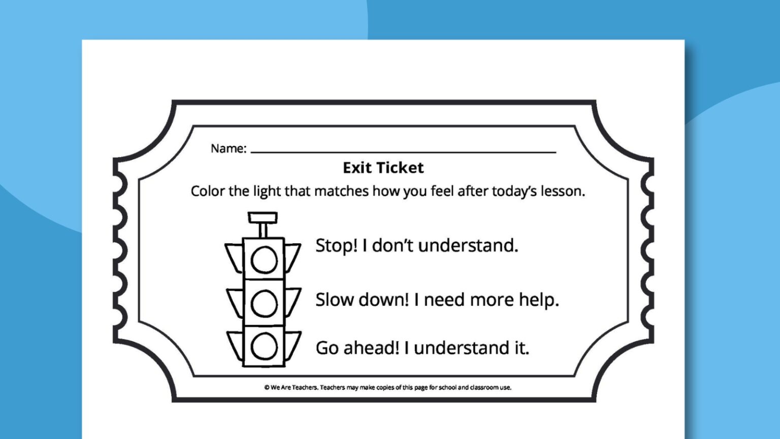 Free Printable Exit Ticket Template Bundle (8 Fun Options)