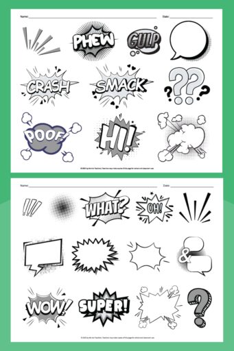 Free Printable Comic Strip Template Bundle - Honct.com