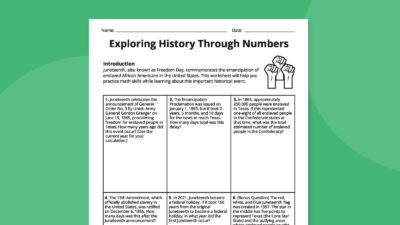 Free Juneteenth Activities Bundle for Students of All Ages