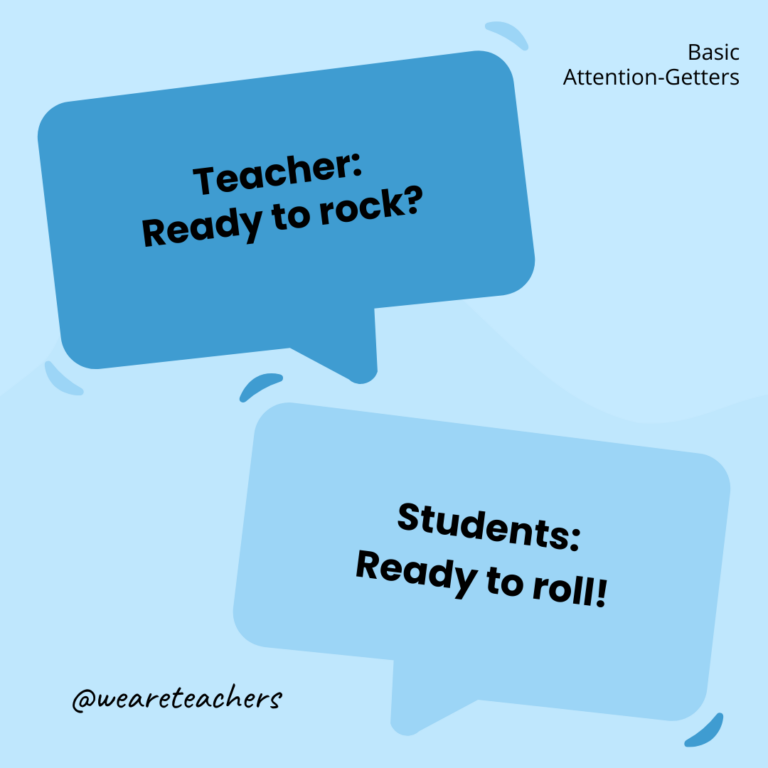 100 Attention-Getters for the Classroom: List and Free Posters