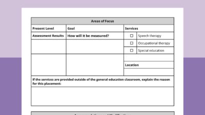 Free IEP Template (Fully Editable and Printable) - Honct.com