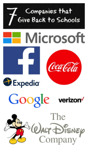 7 Big Companies Giving Back to Schools in Big Ways - We Are Teachers