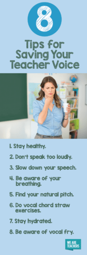 8 Tips for Saving Your Teacher Voice - We Are Teachers