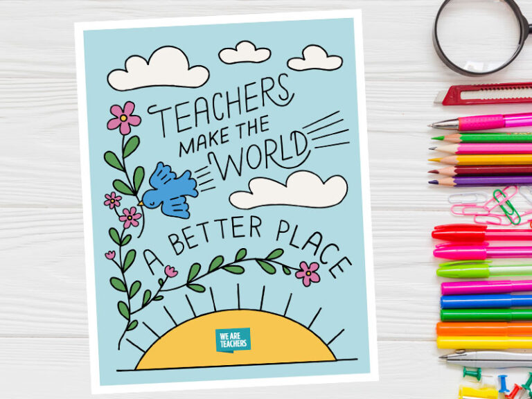Free Inspirational Teaching Posters To Save and Print