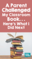 A Parent Challenged My Classroom Book...Here's What I Did Next - We Are ...