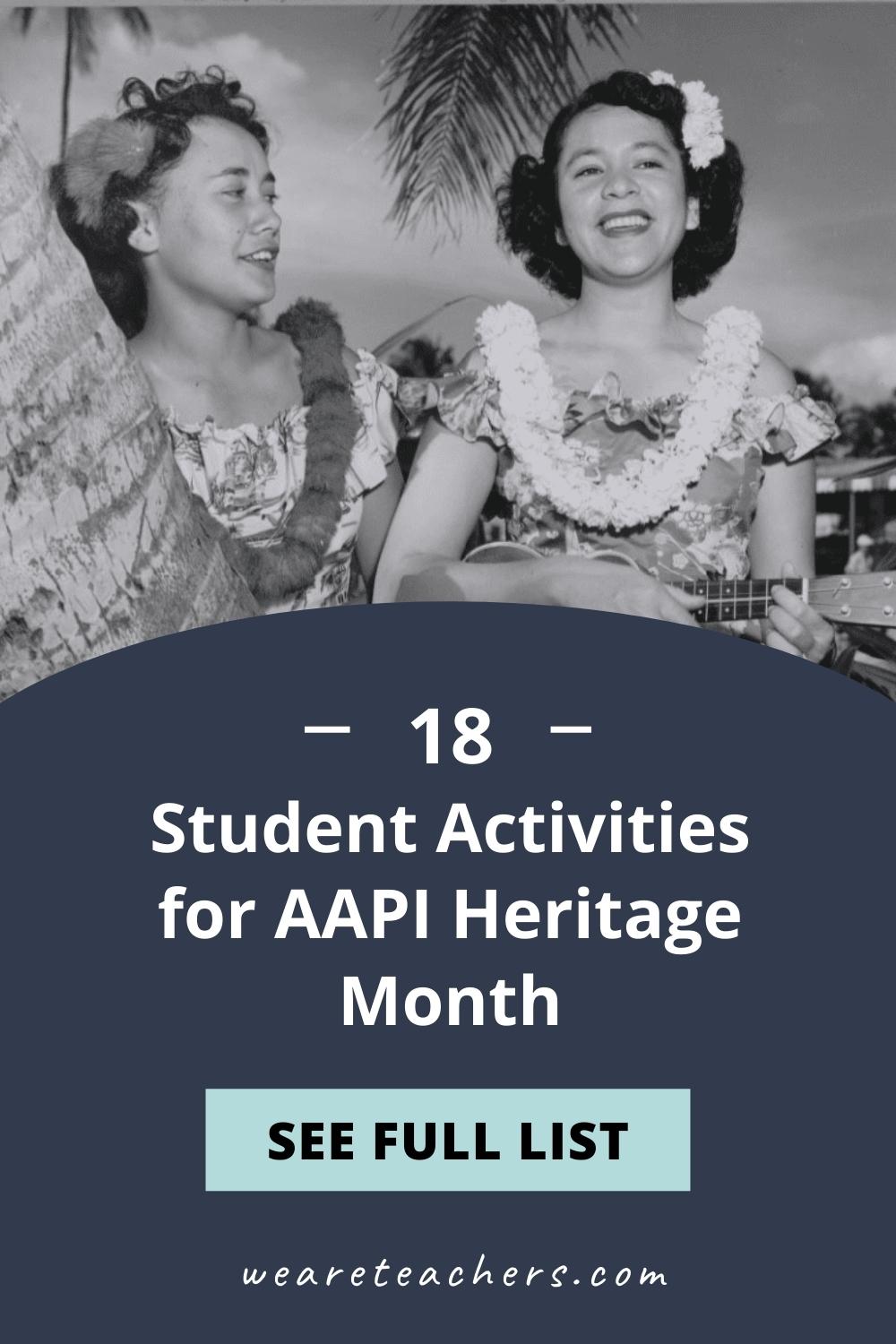 AAPI Heritage Month Activities for Students of All Ages