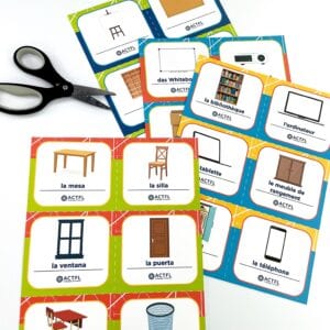 World Language Labels: Free Printable for School or Home