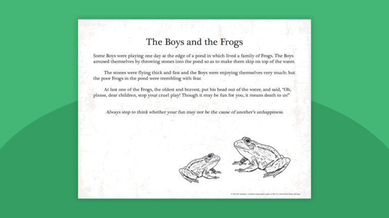 35 Best Aesop's Fables (Free Printables)