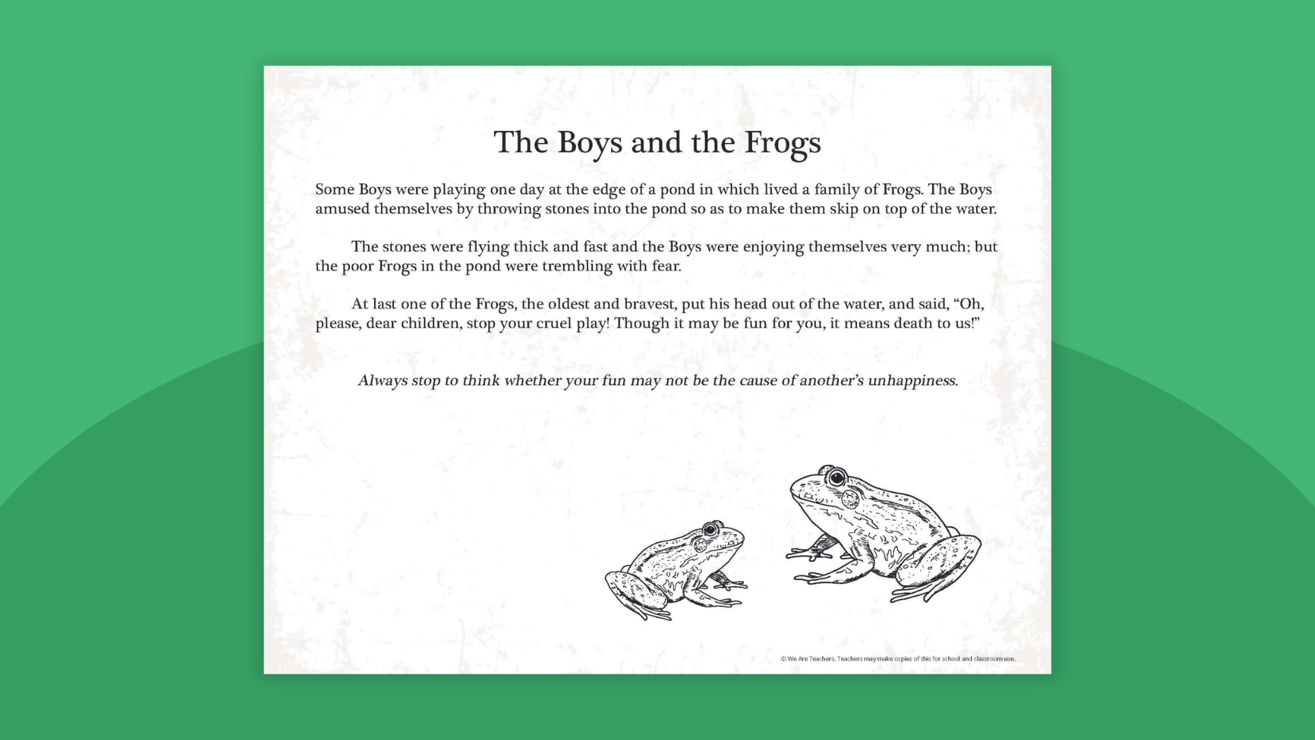 35 Best Aesop's Fables (Free Printables)