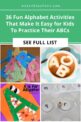 36 Fun Alphabet Activities That Make It Easy for Kids To Practice