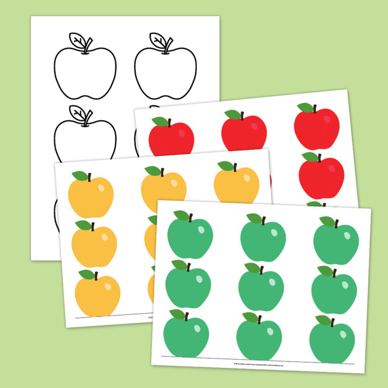 Free Printable Apple Template Bundle