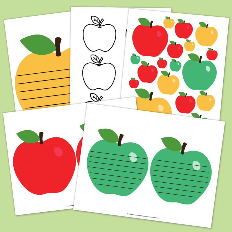 Free Printable Apple Template Bundle