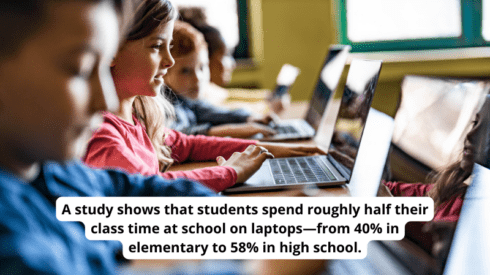 We Should All Be Concerned About Kids' Laptop Time in School