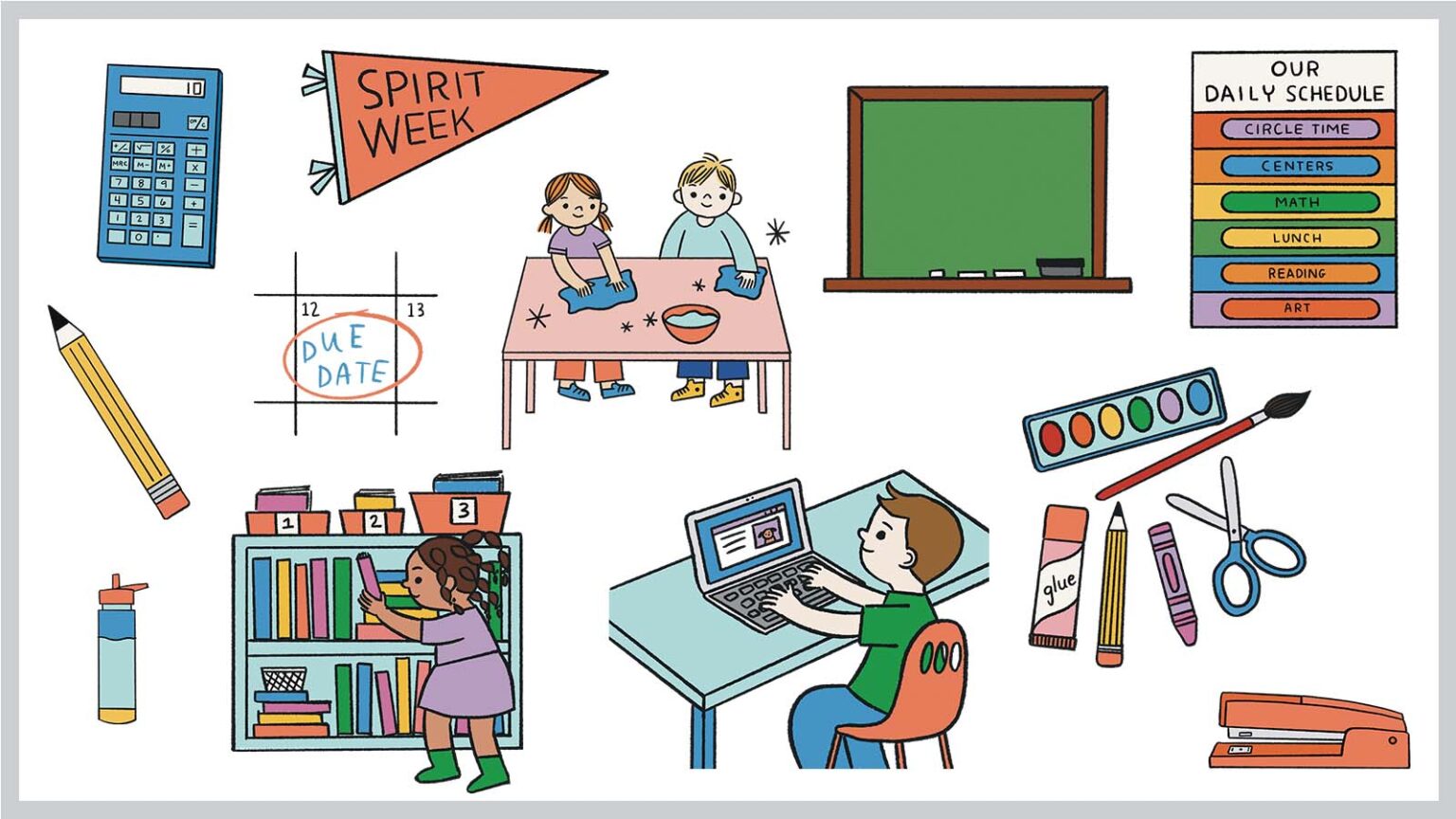 Back to School Clipart Bundle - 87 Free PNGs for Classroom Use