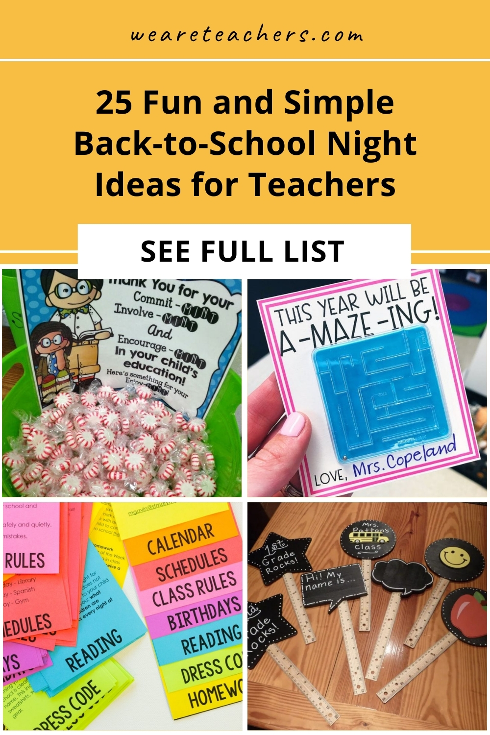 25 Fun and Simple Back-to-School Night Ideas for Teachers