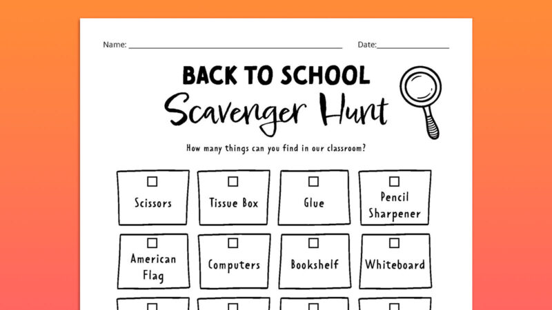31 First-Day-of-School Activities To Start the School Year Off Right