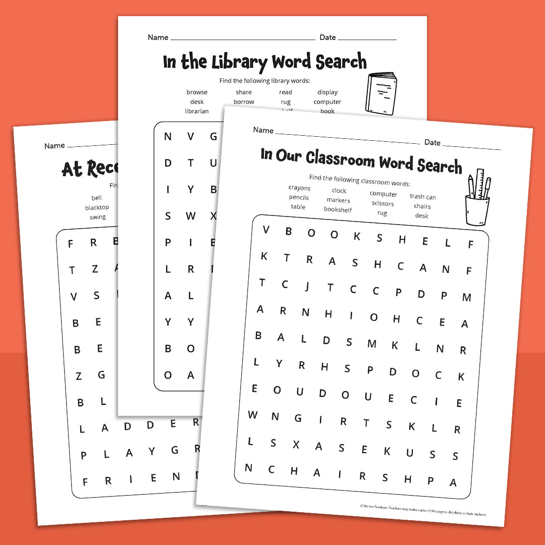 Back-to-School Word Search Bundle: Free Download
