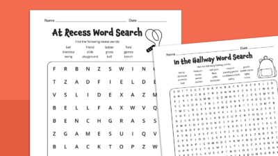 Back-to-School Word Search Bundle: Free Download