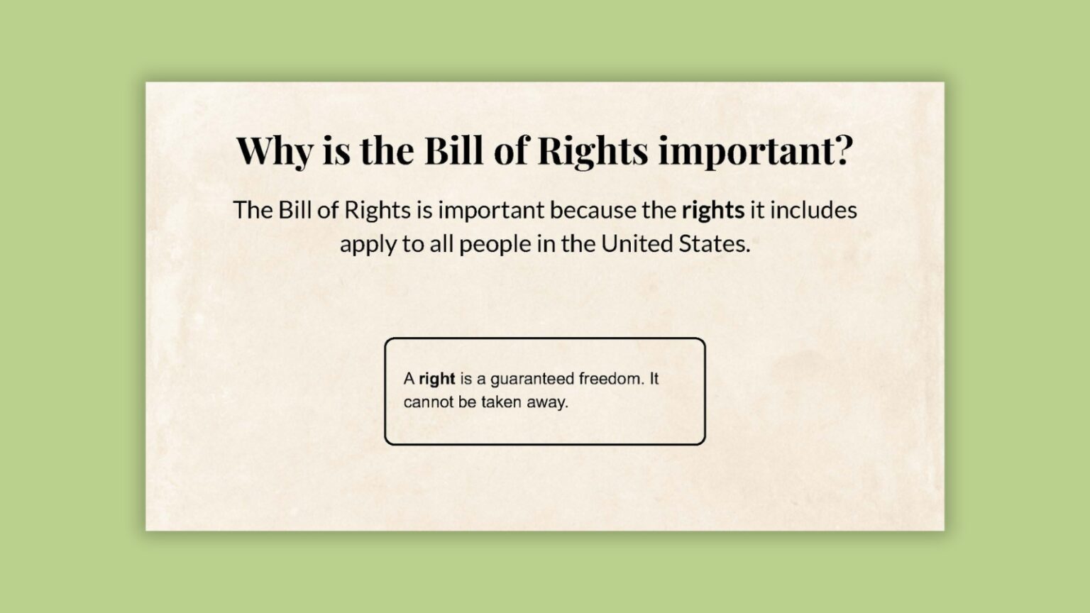 Bill of Rights for Kids (Free Google Slides, Activities, and More)